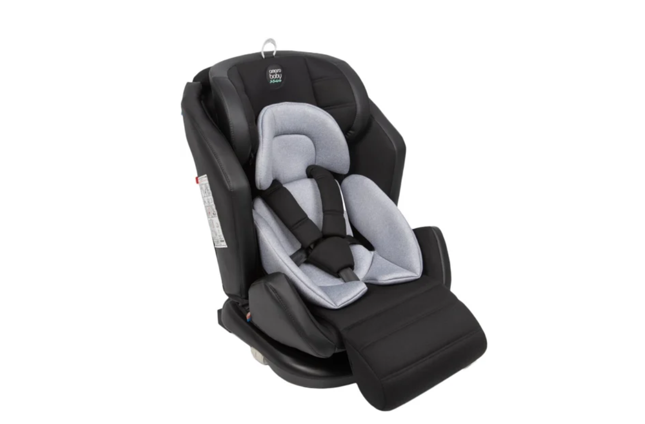 Детское автокресло Amarobaby Favorite Isofix С усиленной боковой поддержкой (черный/серый) (AB24-20FAV/0911)