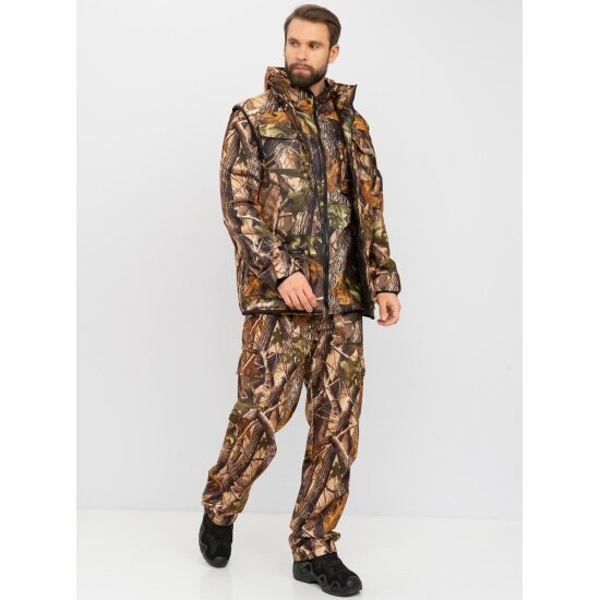 Костюм демисезонный Huntsman Тайга-3 ткань Alova цвет Светлый Лес размер 44-46/170-176