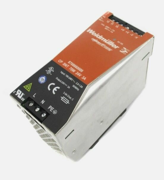 Источник питания регулируемый Weidmuller CP SNT 70W 24V 3A арт. 8708660000