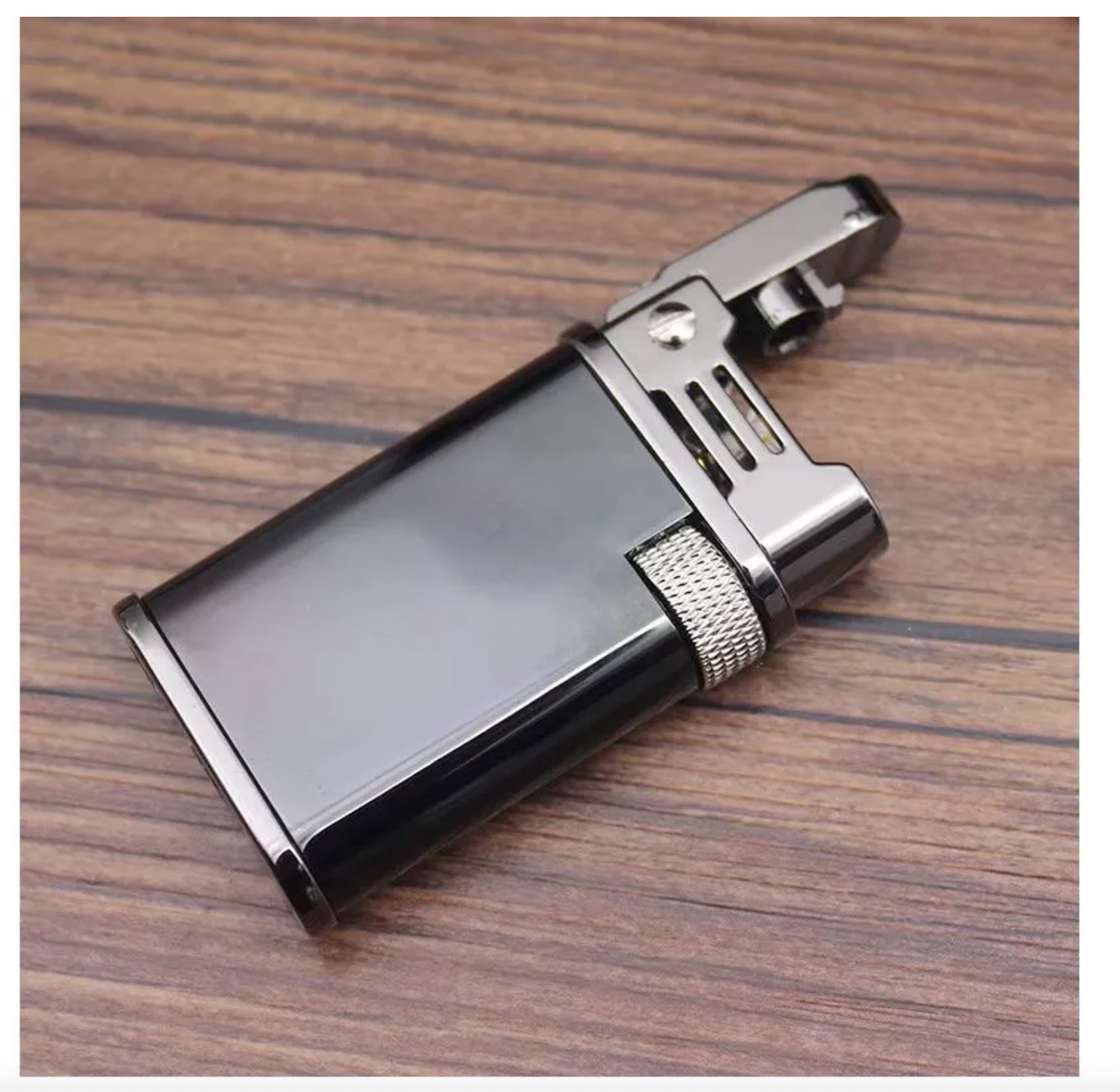 Бензиновая зажигалка Chief Дельта Style карманная, металл темный