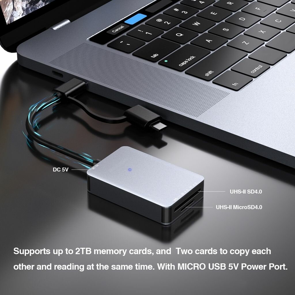USB + TYPE C TF SD 4.0 кардридер — фото 1