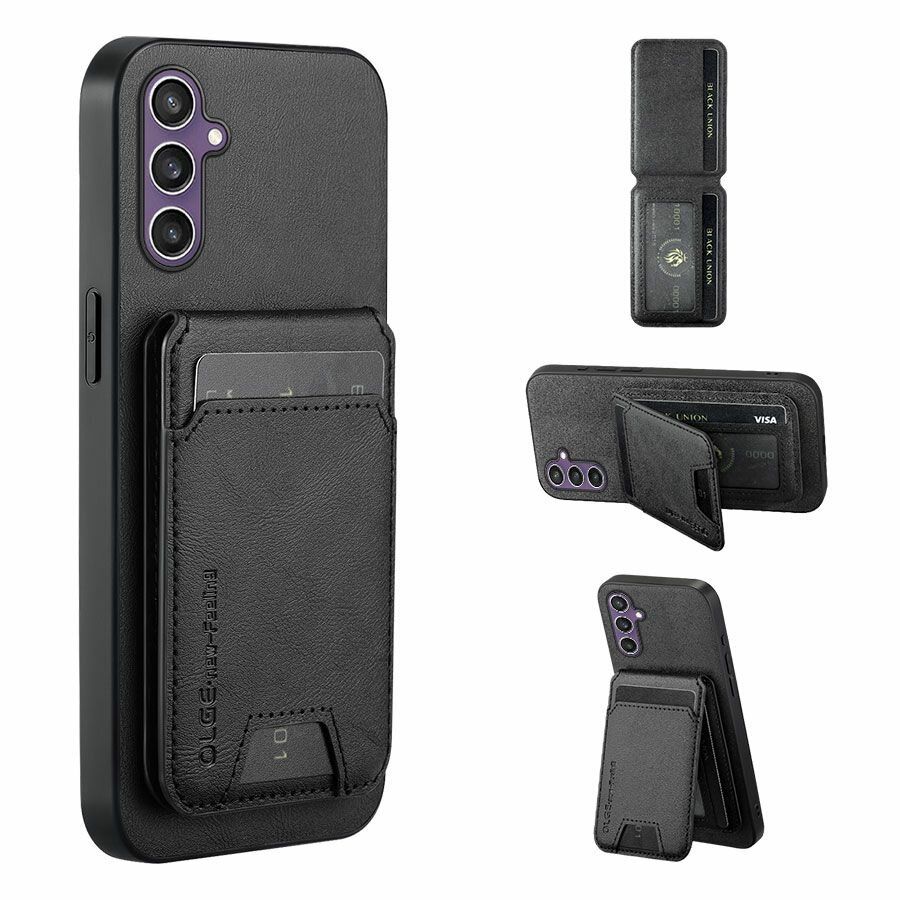 Картхолдер мужской на Samsung Galaxy S25+ Plus(Самсунг Галакси с25 Плюс) с MagSafe-Чехол бумажник