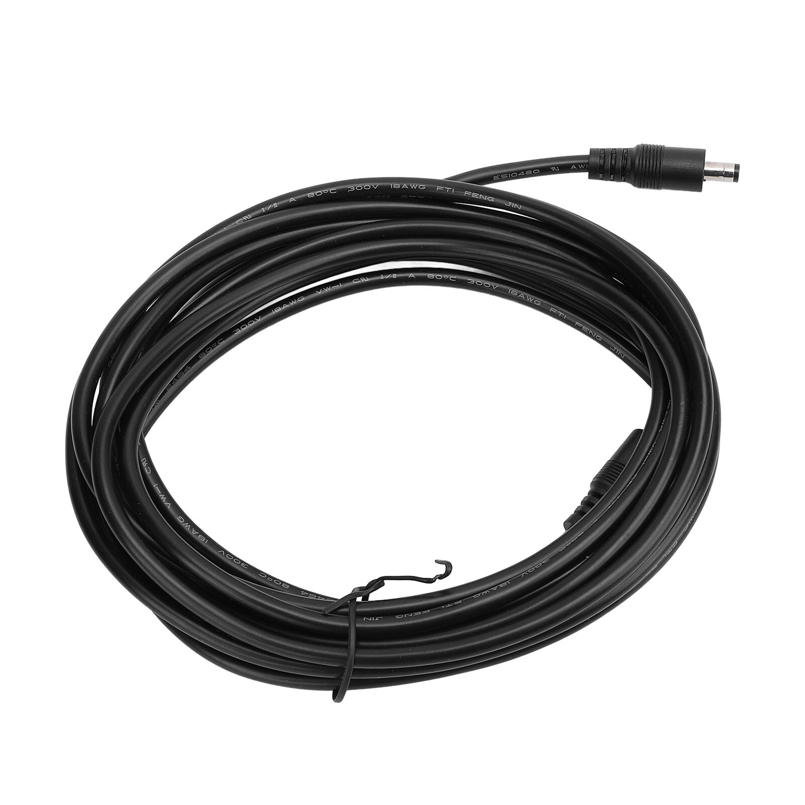 Прямоугольный кабель питания постоянного тока для спутникового телевидения, заменяющий мини-удлинители, водонепроницаемый, для использования на открытом воздухе, 5 м/16,4 фута.