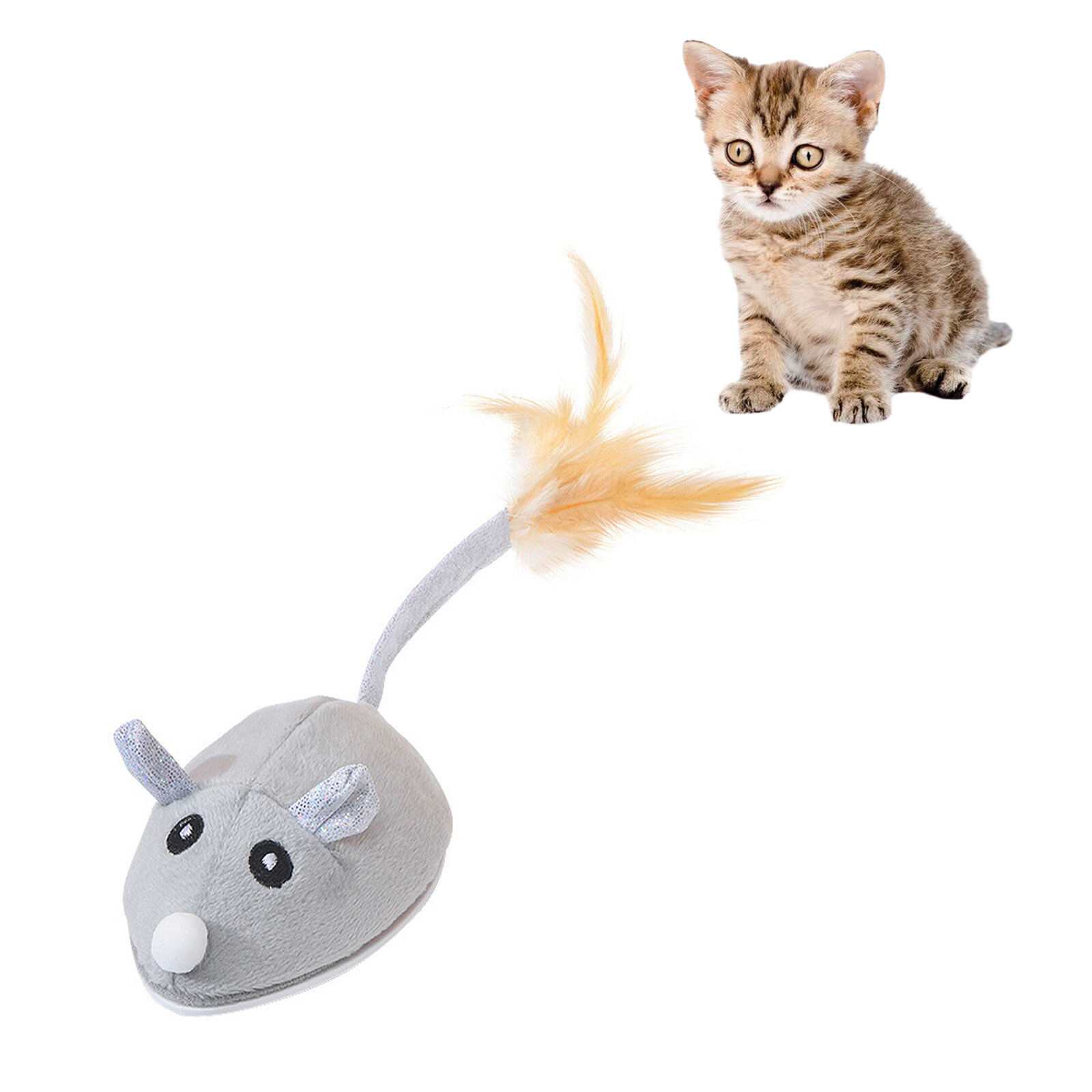 Кошачья мыши игрушка электрический тизер игрушки игрушки USB Регаментируемые интеллектуальные интерактивные игрушки для кошек