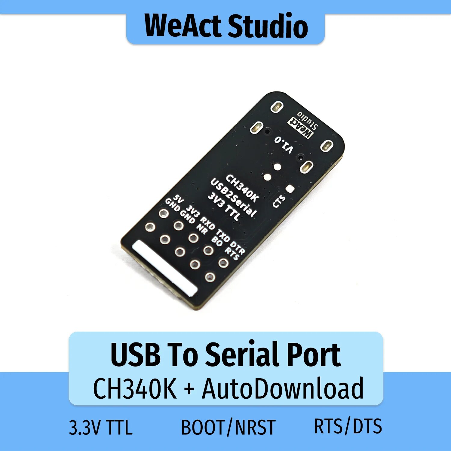 CH340K UART Модуль WeAct Studio, 5PCS — фото 1