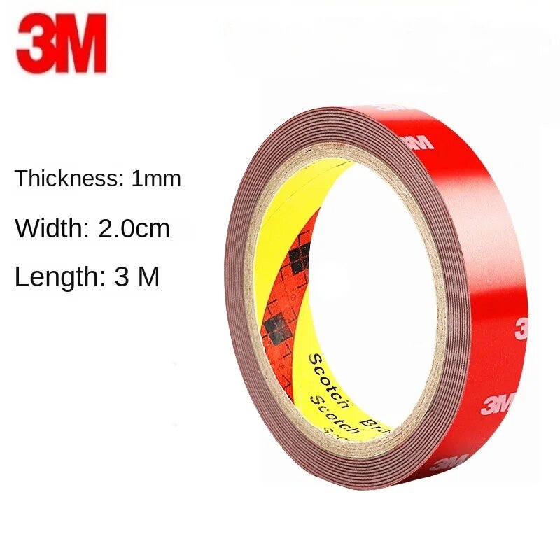 3M двусторонний скотч, ширина 20 мм, длина 3 м