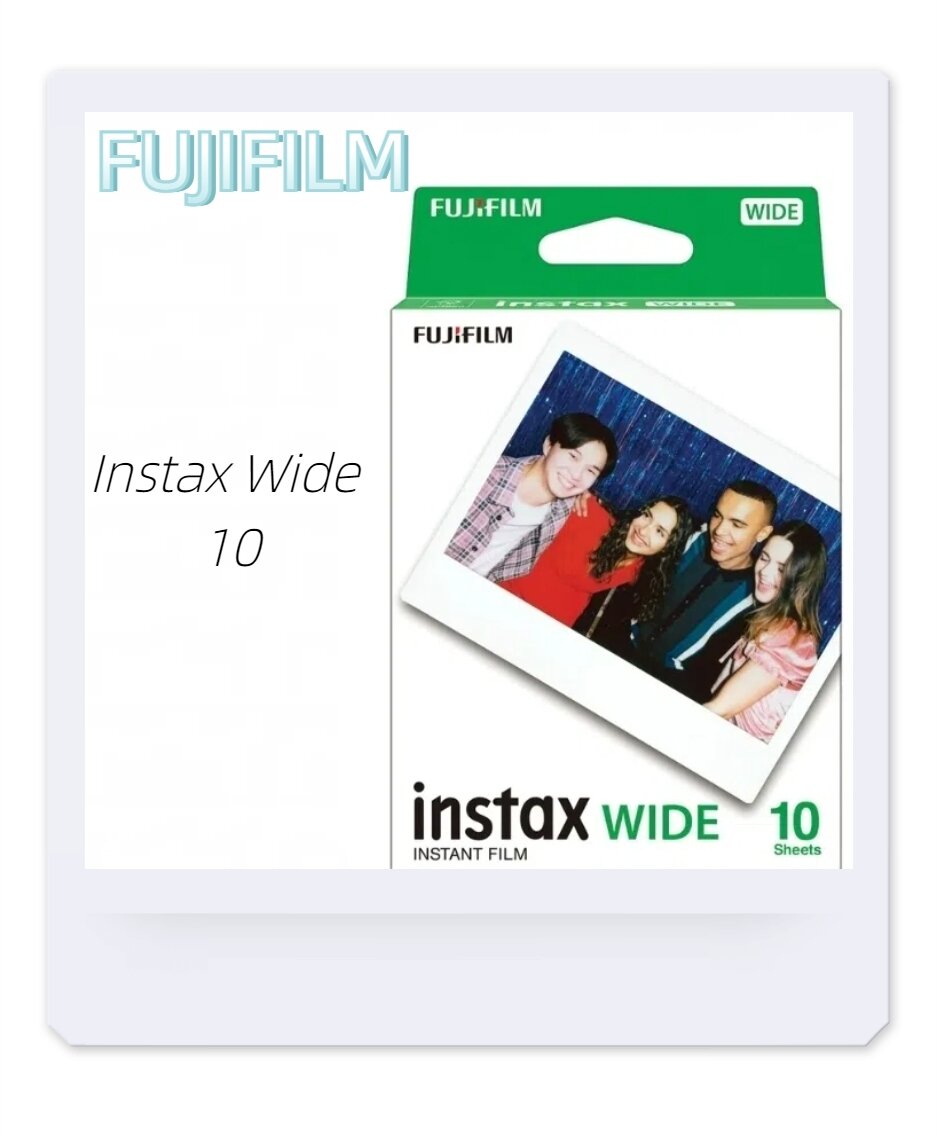 Fujifilm Instax Wide фoтoпленка длЯ моментальных сHиMKов 10шт