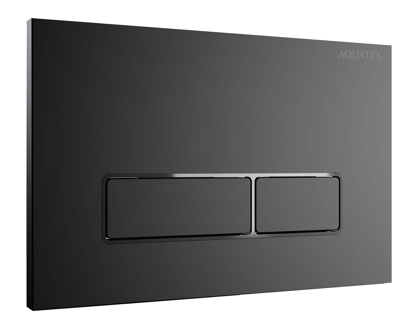 Панель смыва Aquatek клавиши прямоугольные, 162x244, ободок хром, оружейная сталь KDI-0000065