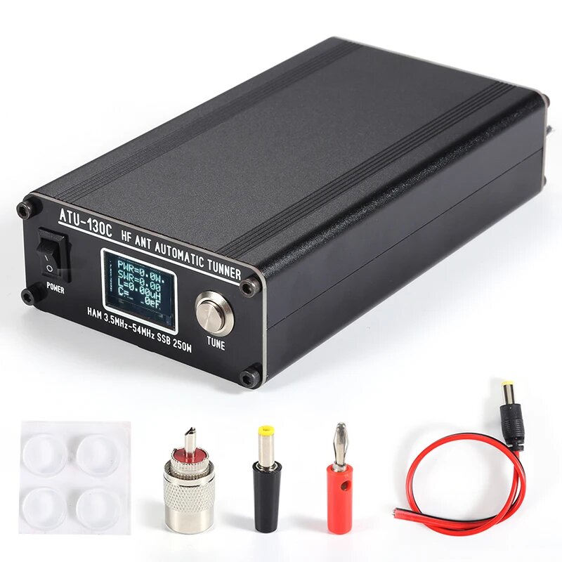 2025 ATU-130C 250 Вт 3,5 МГц-54 МГц ВЧ автоматический антенный тюнер AM FM CW SSB для коротковолновых любителей радио