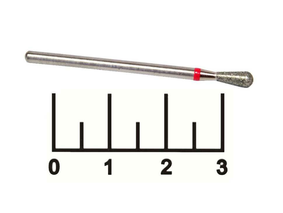 Бор-фреза груша 2.3мм алмазный красный (856.104.237.070.033)