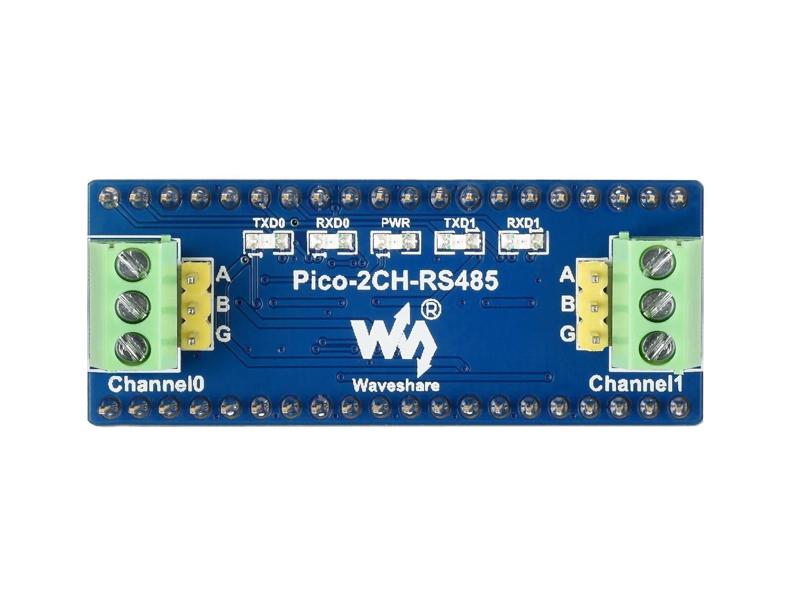 Waveshare 2-канальный модуль RS485 для Raspberry Pi Pico