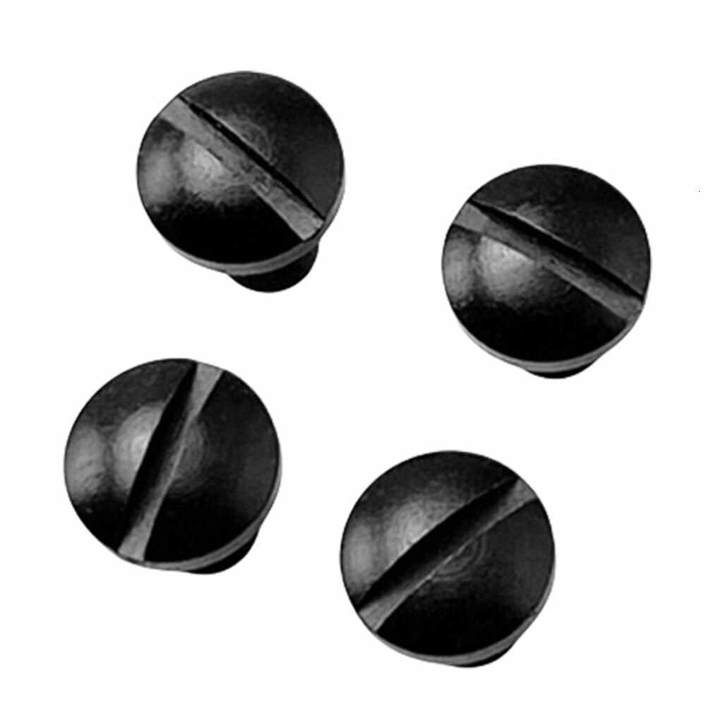 8 штук прорезных винтов из нержавеющей стали 416 для замены рукояток 1911, Черный