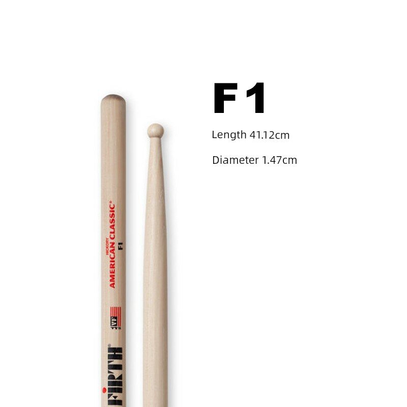 Импортные классические цветные барабанные палочки Vic Firth F1 5A 5ABRL AS5A черные, розовые, белые F1