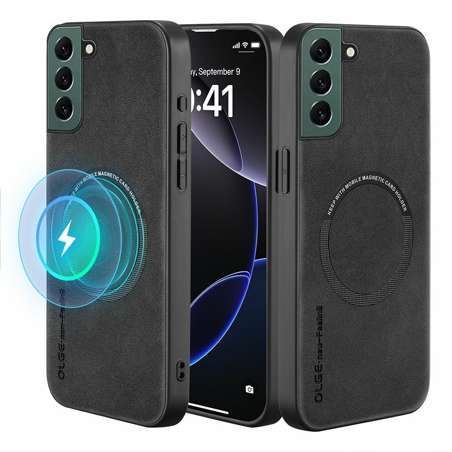 Чехол-Case MagSafe чехол для Samsung Galaxy S22(Самсунг Галакси с22) Нескользящий и удобный