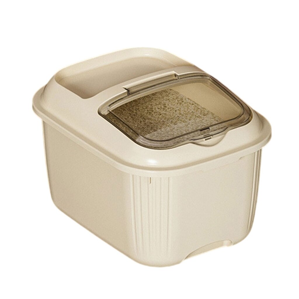 Пластиковый контейнер для риса с прозрачным окошком Большой вместимости Для Кухни