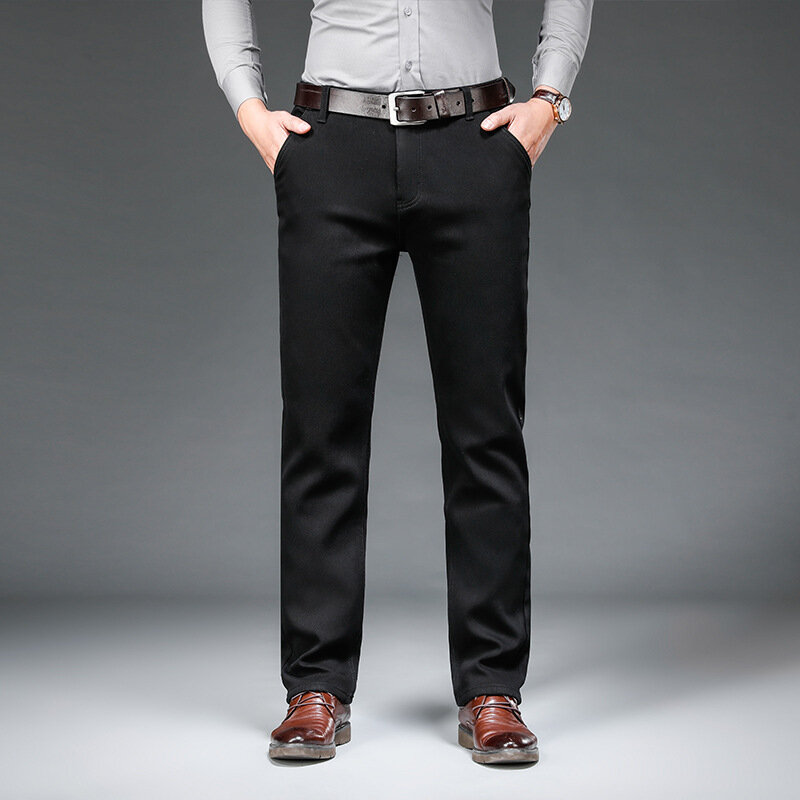 Мужские джинсы Чистый цвет / прямые B1, LI Mall талии_31