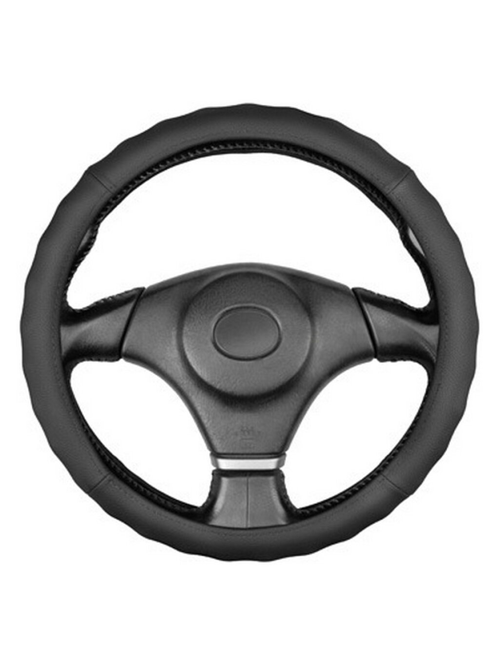 Оплётка руля Skyway S01102551 Натуральная кожа черный