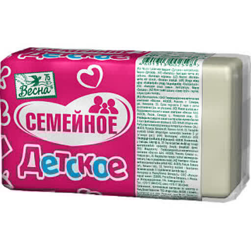 Мыло детское Весна в прозрачной упаковке 140 гр