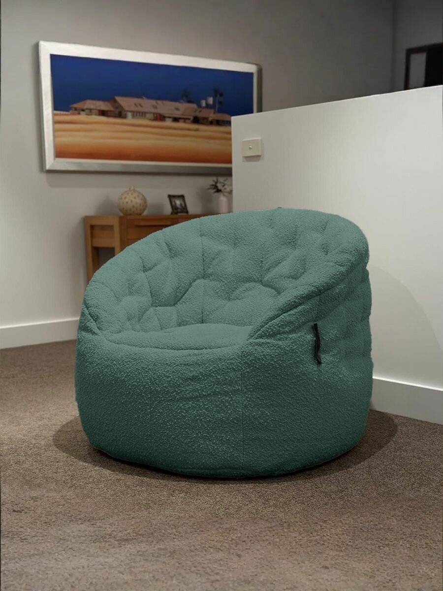 Кресло для отдыха aLounge - Butterfly Sofa - Pepper Mint (букле, серо-зеленый)