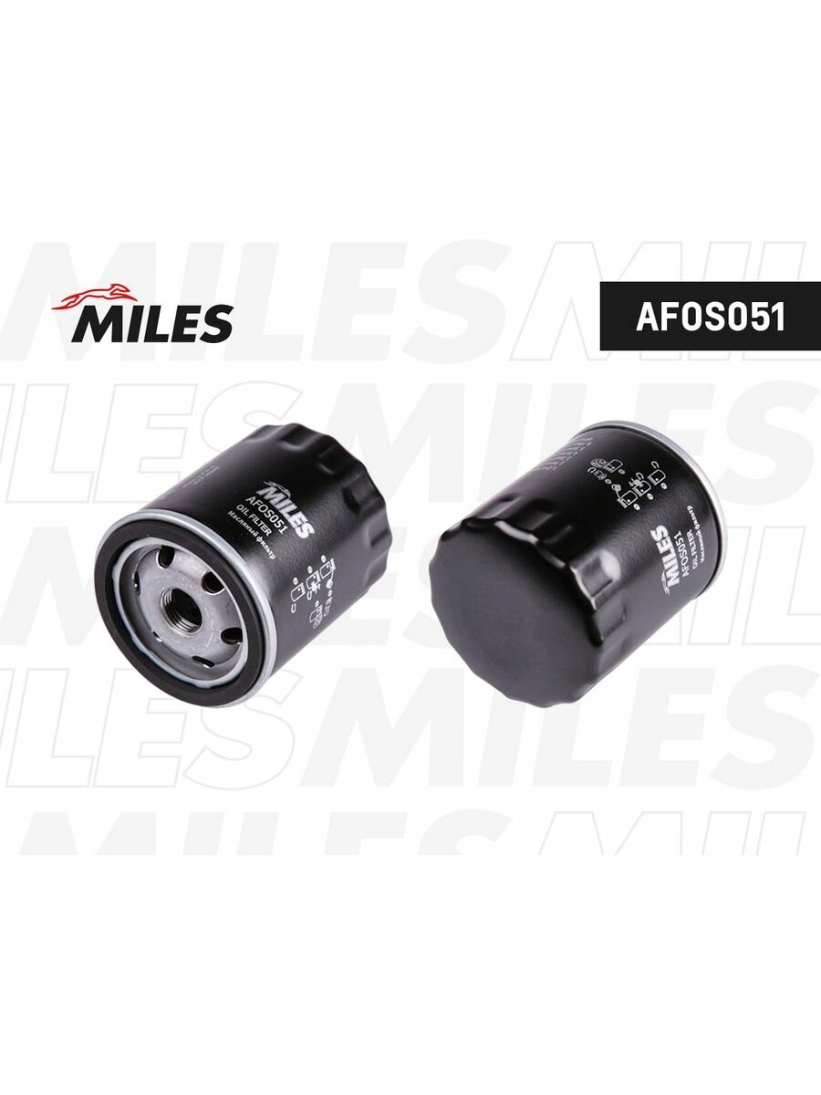 Фильтр масляный MILES AFOS051 для а/м OPEL Astra, CHEVROLET Kalos / Опель Астра, Шевроле Калос
