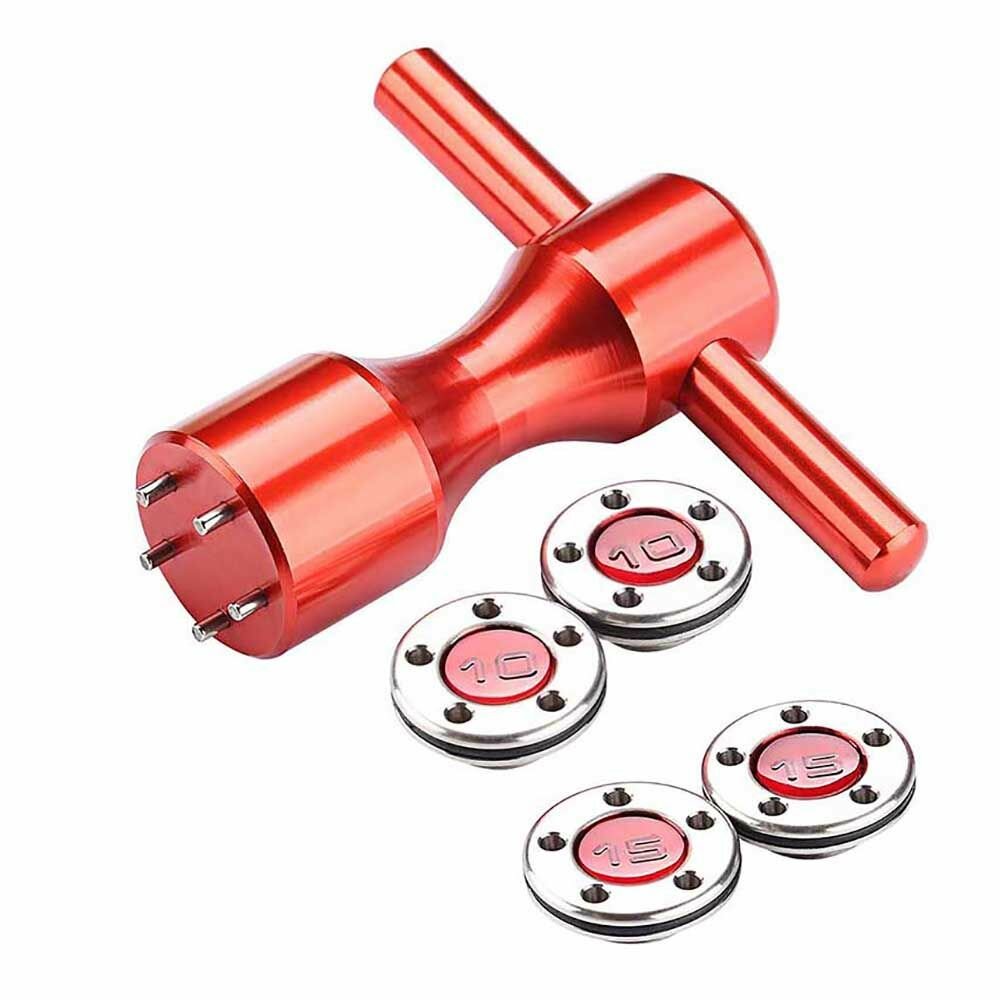 Красный номерной шар-грузик для паттера + гаечный ключ для паттеров scotty cameron newport