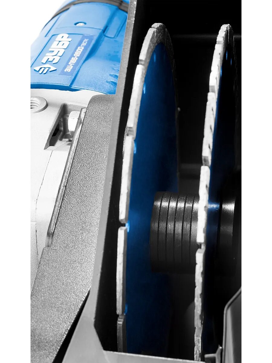 D 125 мм, 1400 Вт, 30 мм, штроборез (бороздодел), кейс, Про