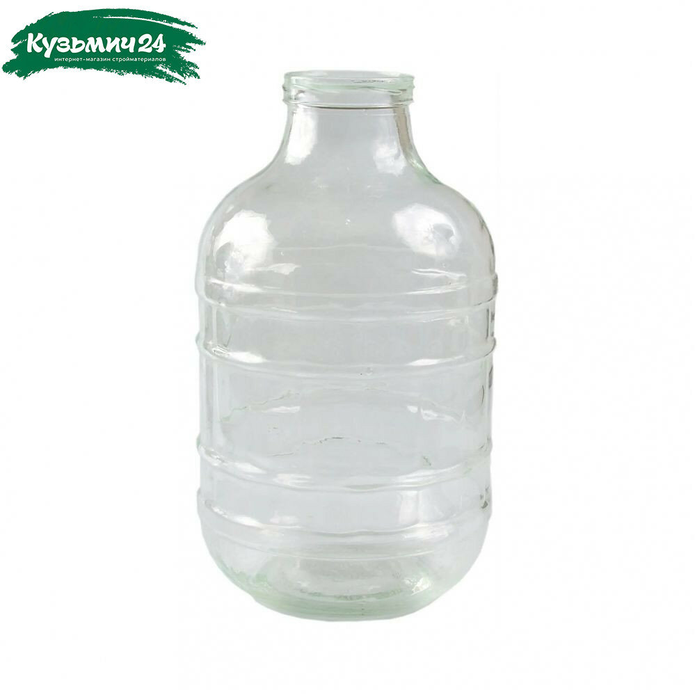 Банка стеклянная Ламели СКО-82 без крышки, прозрачная, 10 литров