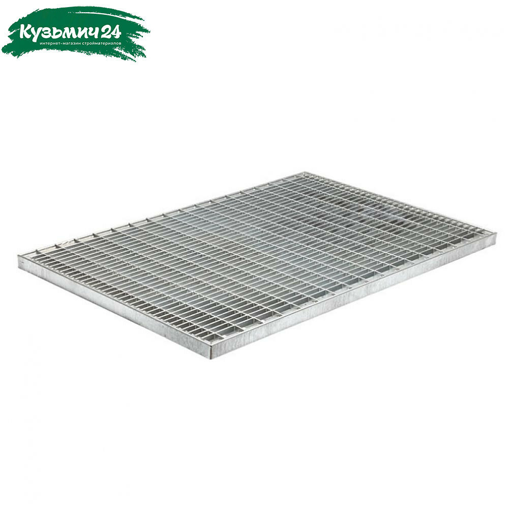 Решетка стальная оцинкованная 1000х100мм, 1 шт.