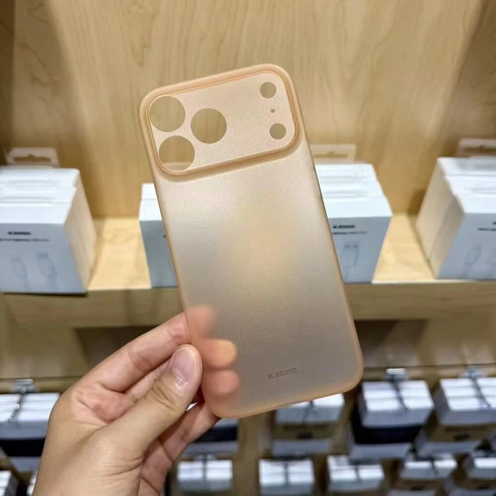 Оранжевый матовый чехол KZDOO для iPhone 17 Pro Max