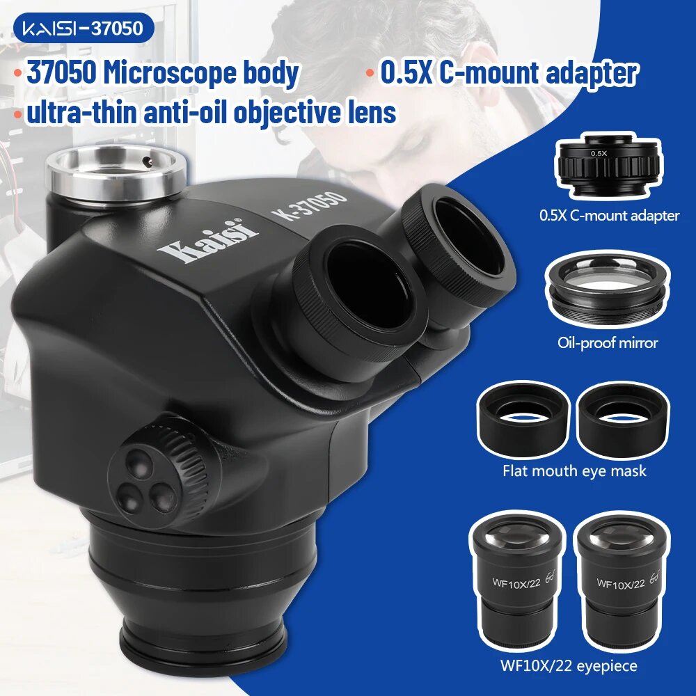 Тринокулярный микроскоп Kaisi 7-50X