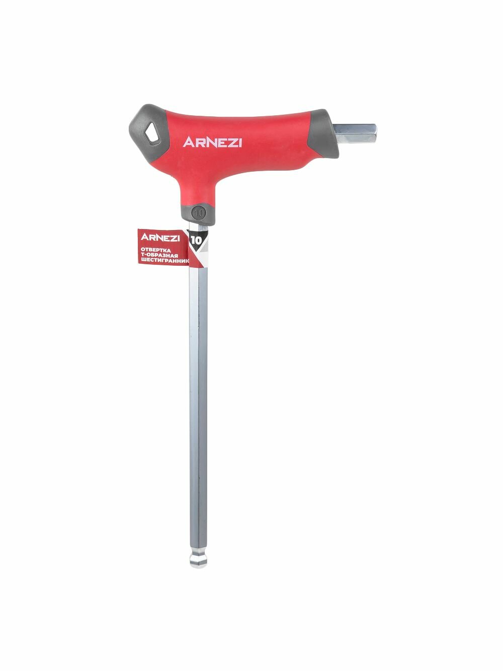 Ключ (отвертка) Т-образный шестигранный HEX 10мм ARNEZI R2060010