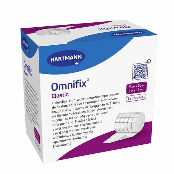 Пластырь фиксирующий нестерильный нетканый Elastic Omnifix/Омнификс 10м х 5см