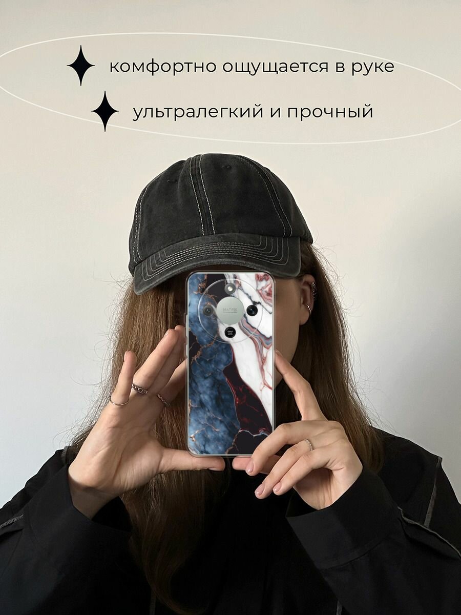 Силиконовый чехол на Honor X9d / Хонор X9d с принтом Благородный мрамор — фото 1