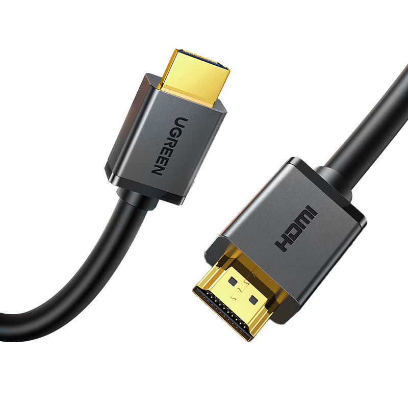 HDMI-кабели UGREEN 4K HD Cable, черные, 2m EU, высокоскоростные, поддержка 4K