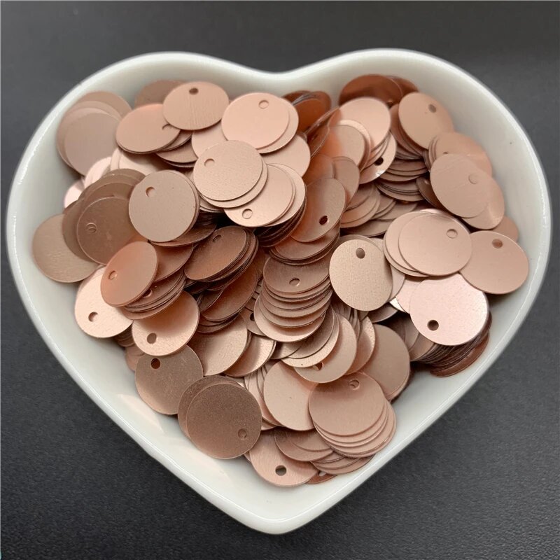 Большие круглые пайетки ПВХ 400 шт. CyanRafts Коричневый, 23