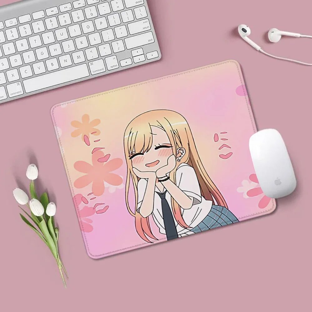 Маленький милый коврик для мыши в стиле аниме для компьютерной мыши Kitagawa Marin, коврик для мыши, аксессуары для игрового стола, офисные коврики, коврик для офиса, коврик для геймера