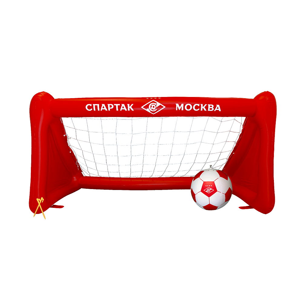 Набор ворота и мяч надувные "ФК Спартак Москва" красно-белый, Аксессуары
