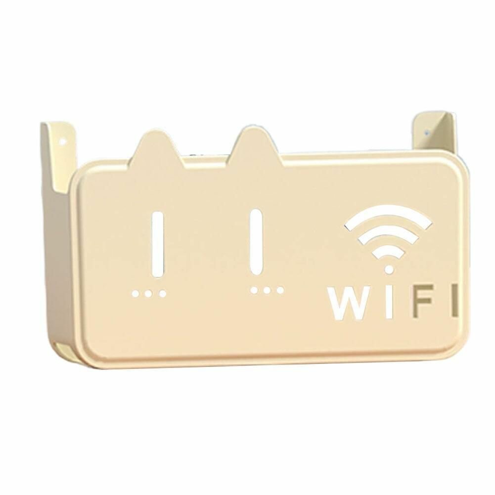 Органайзер для роутера и приставки, настенная полка для оборудования Wi-Fi, модема и ТВ приставки с отверстием для проводов, коробка для хранения проводов
