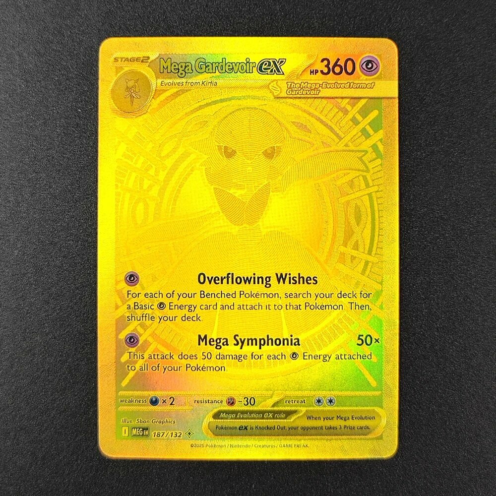 Коллекционные карты Pokemon Mega Evolution MINISO 187