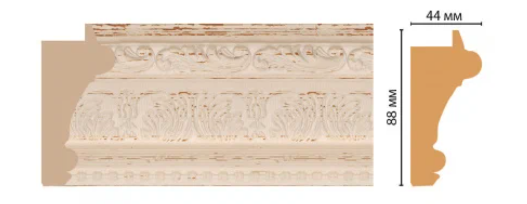 Багет Decomaster 849-919 В88х44хД2900 мм / Декомастер.