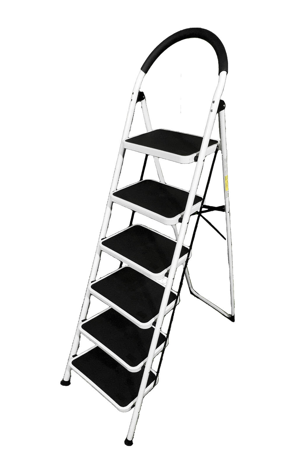 Стремянка Sevenberg Prima Lux Белая С 6-Ю Широкими Ступенями, Рабочая Высота 3.4 М, Нагрузка 150 Кг.