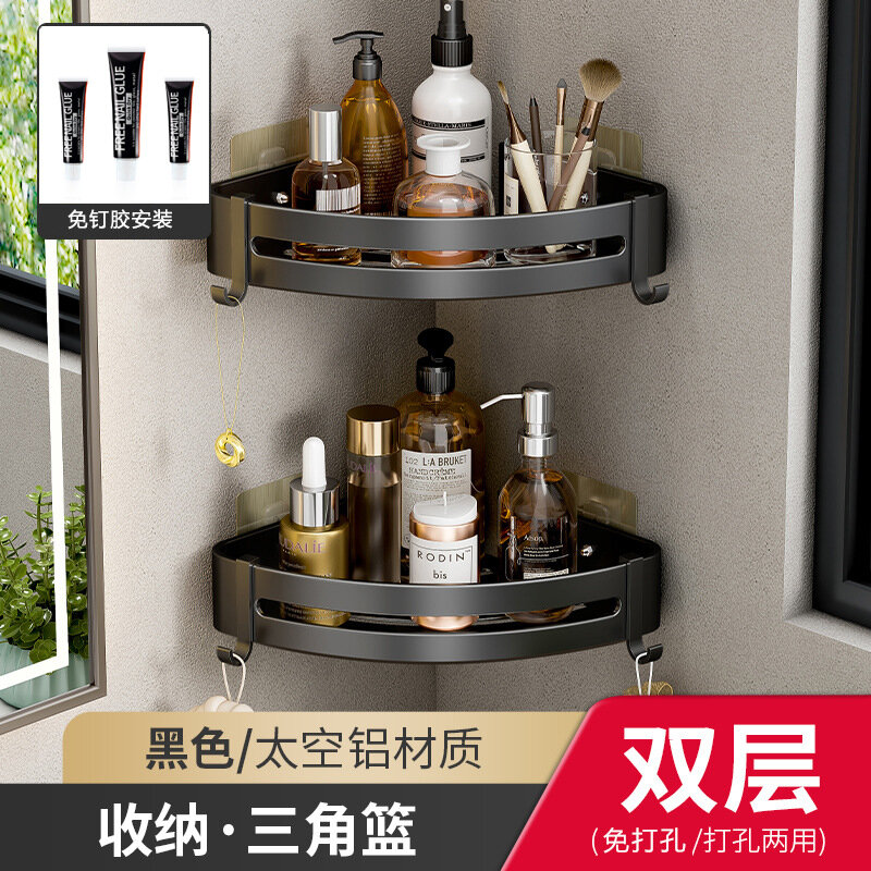 Настенные вешалки "Haicheng Guanchun", алюминий, двойная стенка, черная, 5 кг