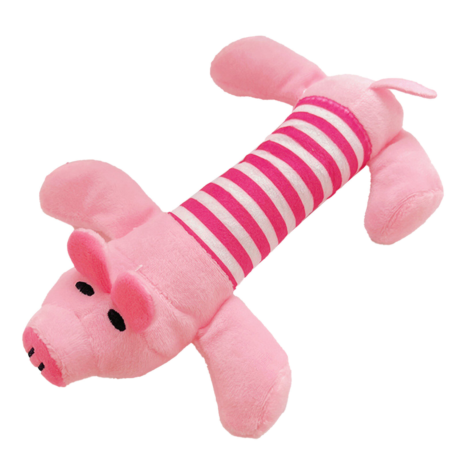 Flying Pig Pet Plush Toy Interactive Squeaky Pet Plush Stuffed Toy Anxiety Reduction Chewing Toy for Dogs Cats