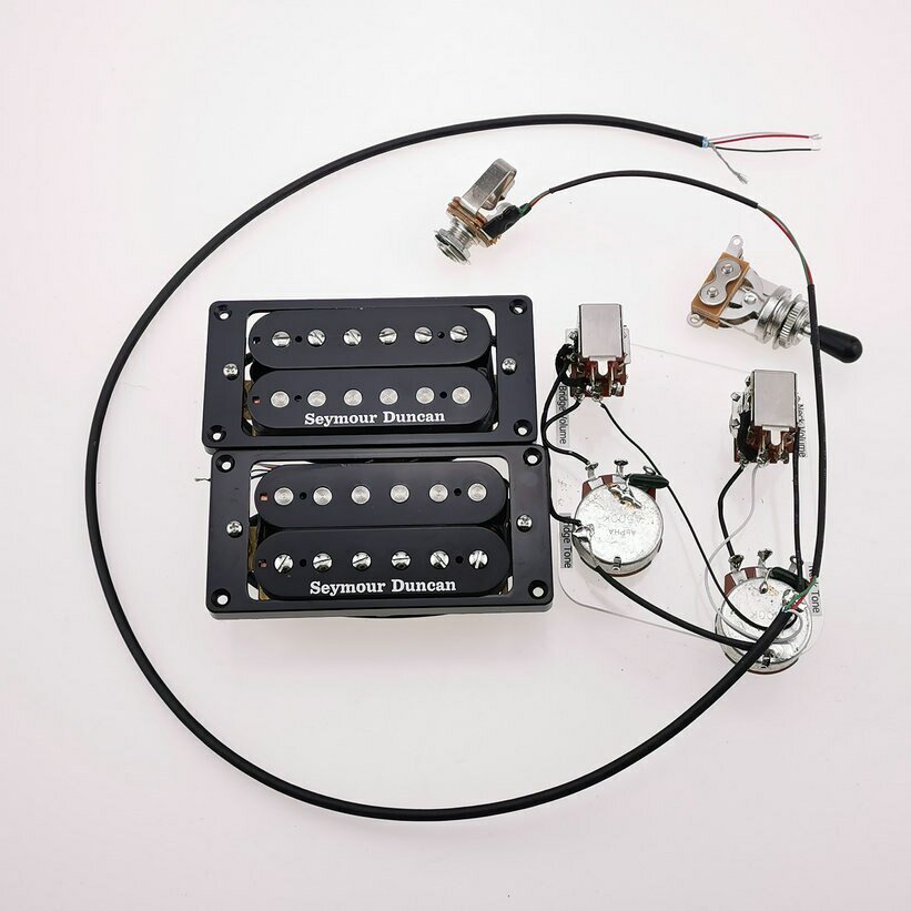 Гитарные пикапы Сеймура Дункана SH1n SH-4 Humbucker Электрогитара Пикапы Zebra 4C с проводным жгутом