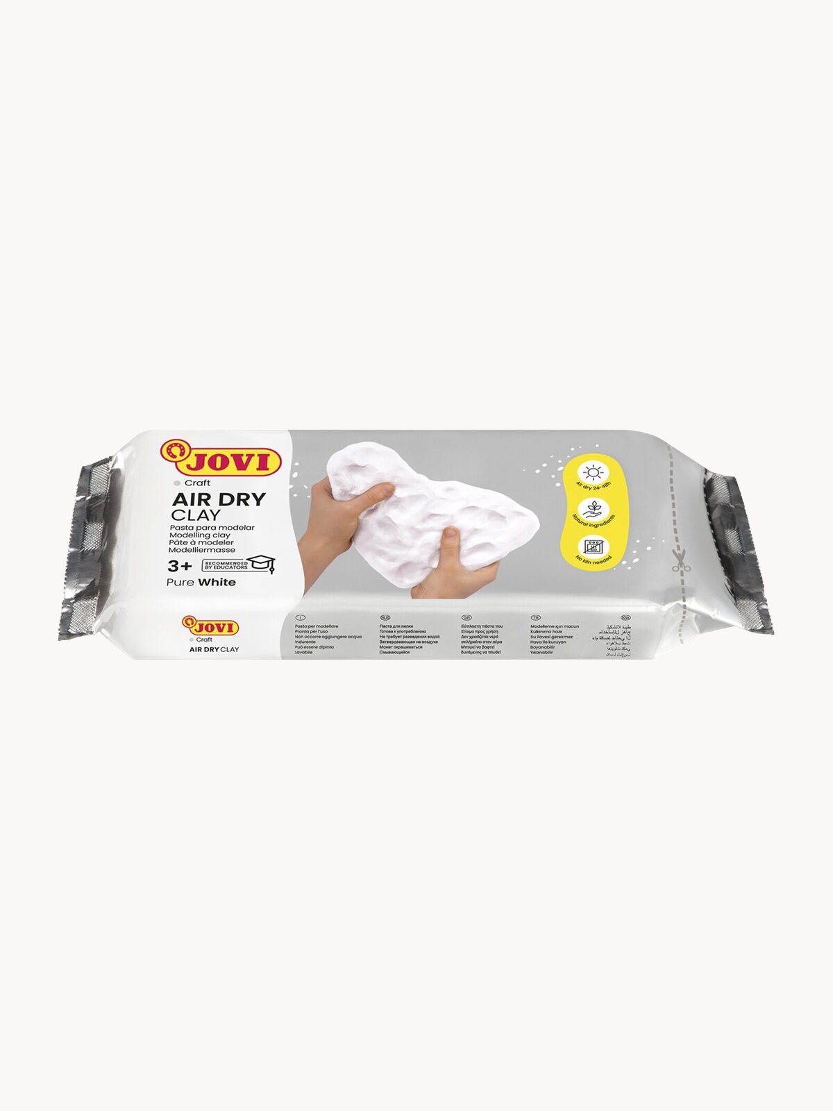 Паста для моделирования JOVI, отвердевающая, белый, 500 г, вакуумный пакет