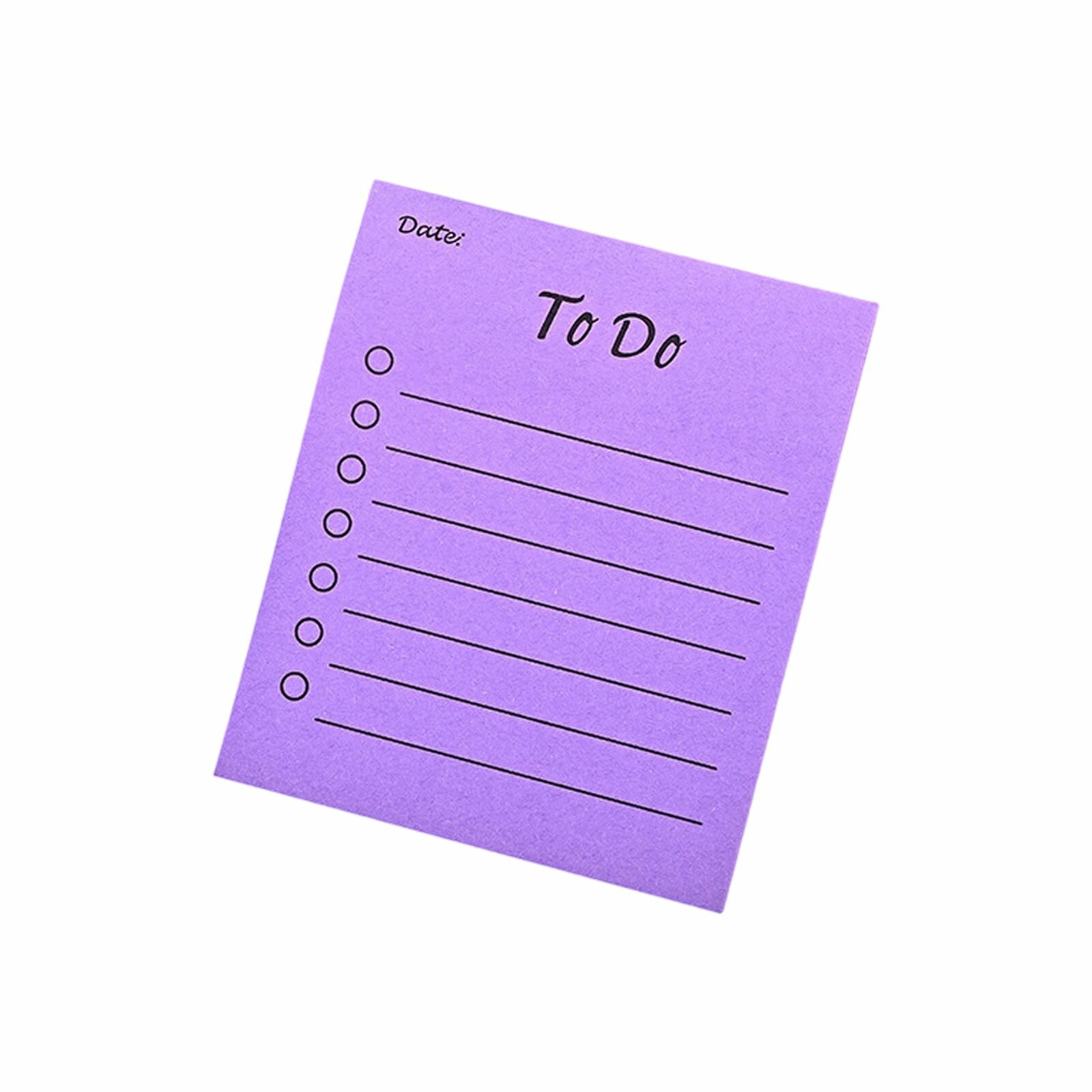Простой блокнот для заметок с линиями стикеры списка дел
