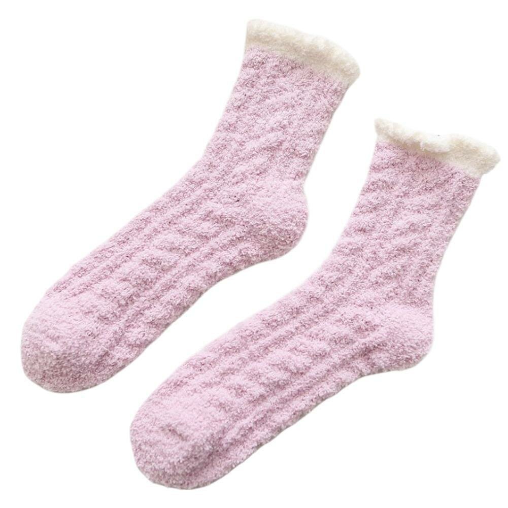 Носки из кораллового флиса, тёплые, яркие цвета