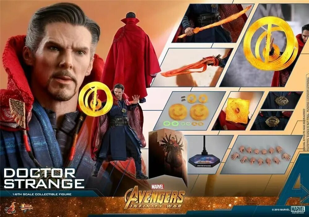 HOTTOYS MMS484 1/6 Doctor Strange фигурка, Marvel legends Доктор Стрэндж