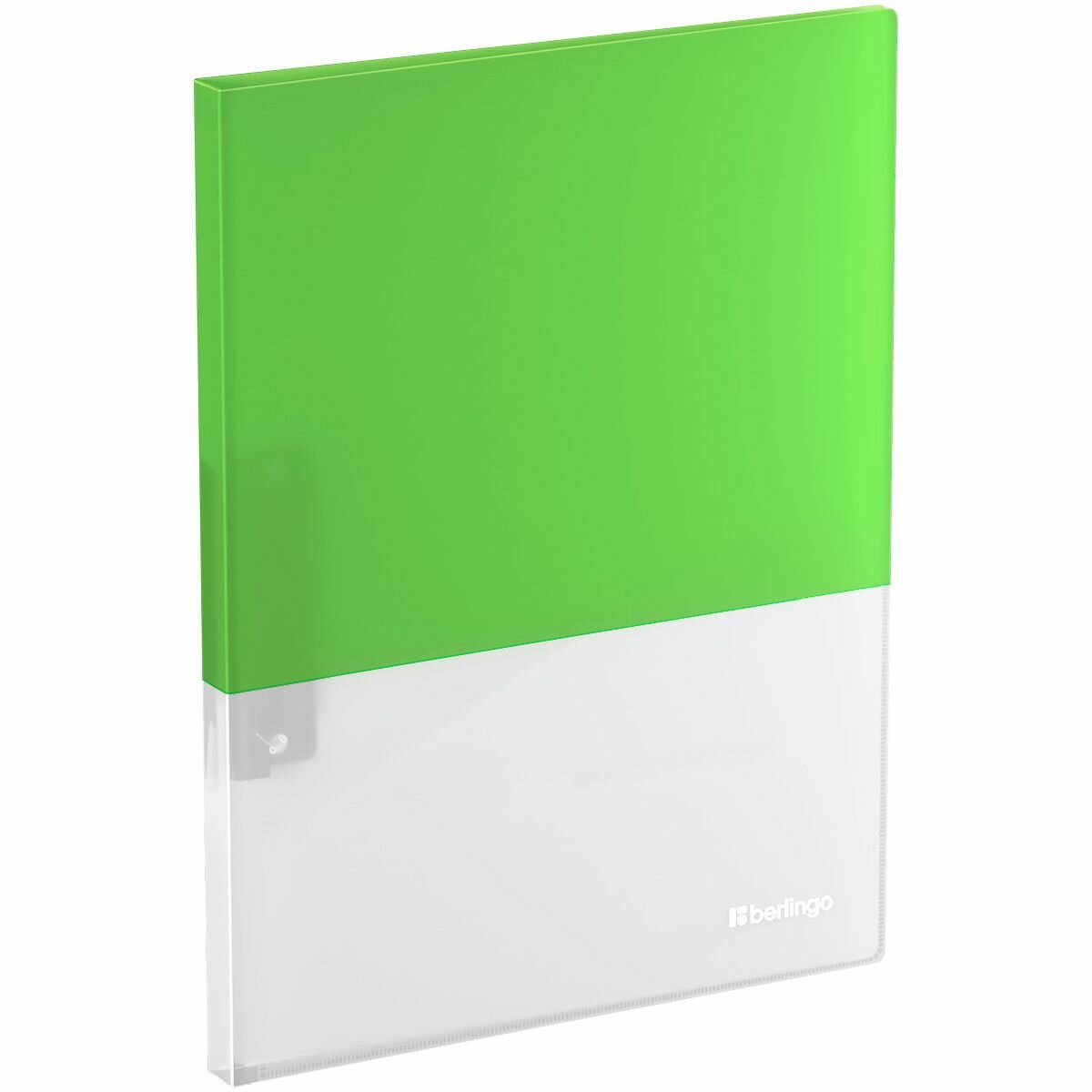 Папка с зажимом Berlingo Semicolor (А4, 17мм, 700мкм, с внутр. карманом) салатовая (FSc_A4973)