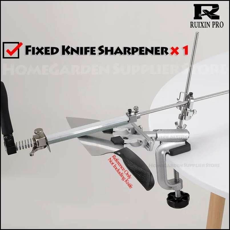 RUIXIN Pro RX009 2023 Новая точилка для ножей с фиксированным углом, полный набор кухонных аксессуаров, инструментов11
